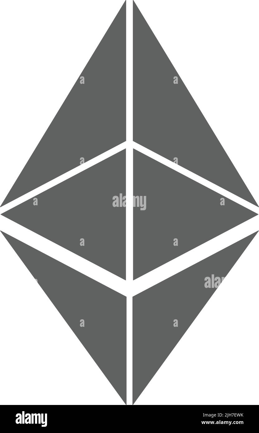 Ethereum logo Black and White Stock Photos & Images - Alamy