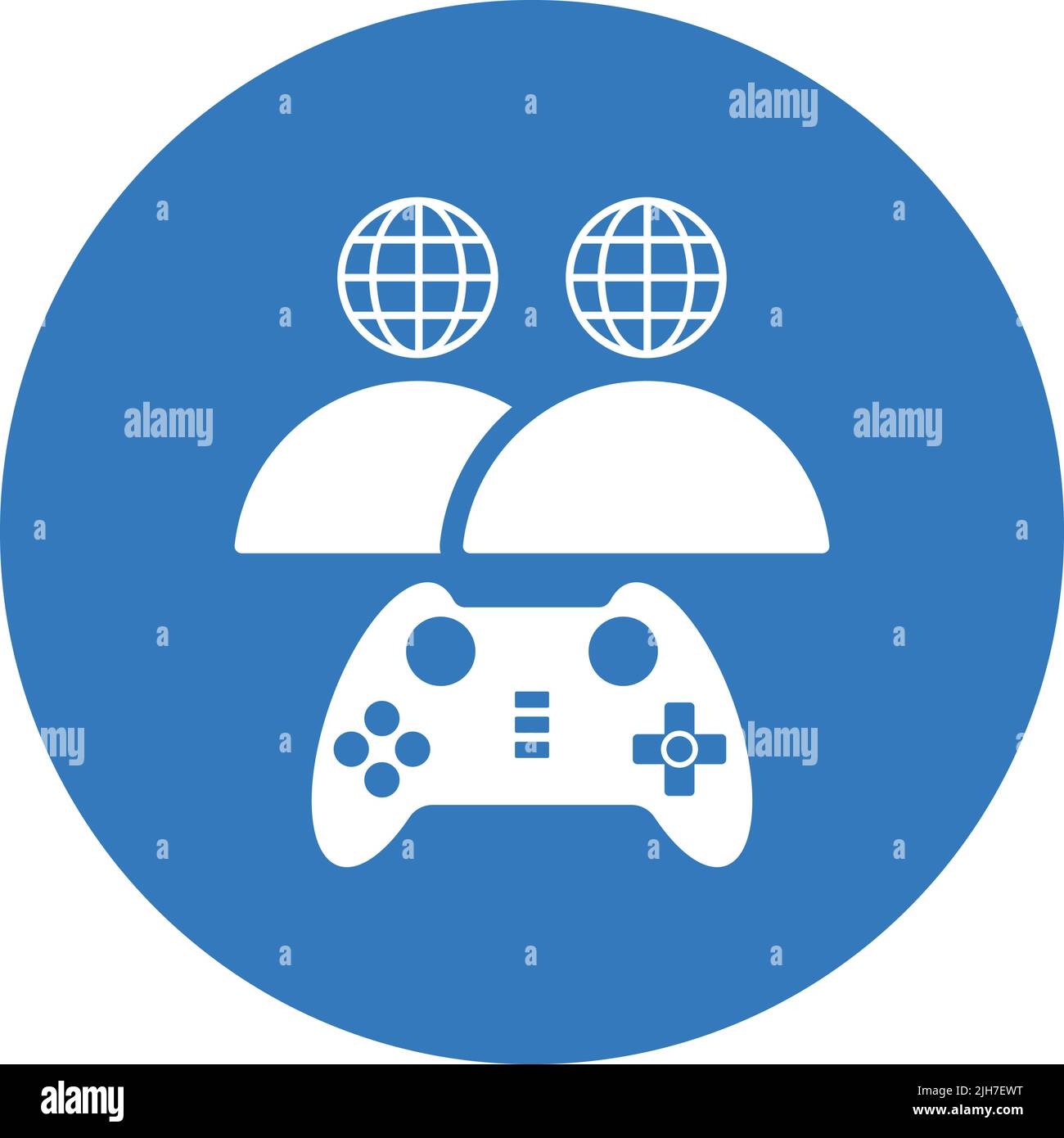 Controller, gaming, online, players icon - Simple editable vector EPS ...