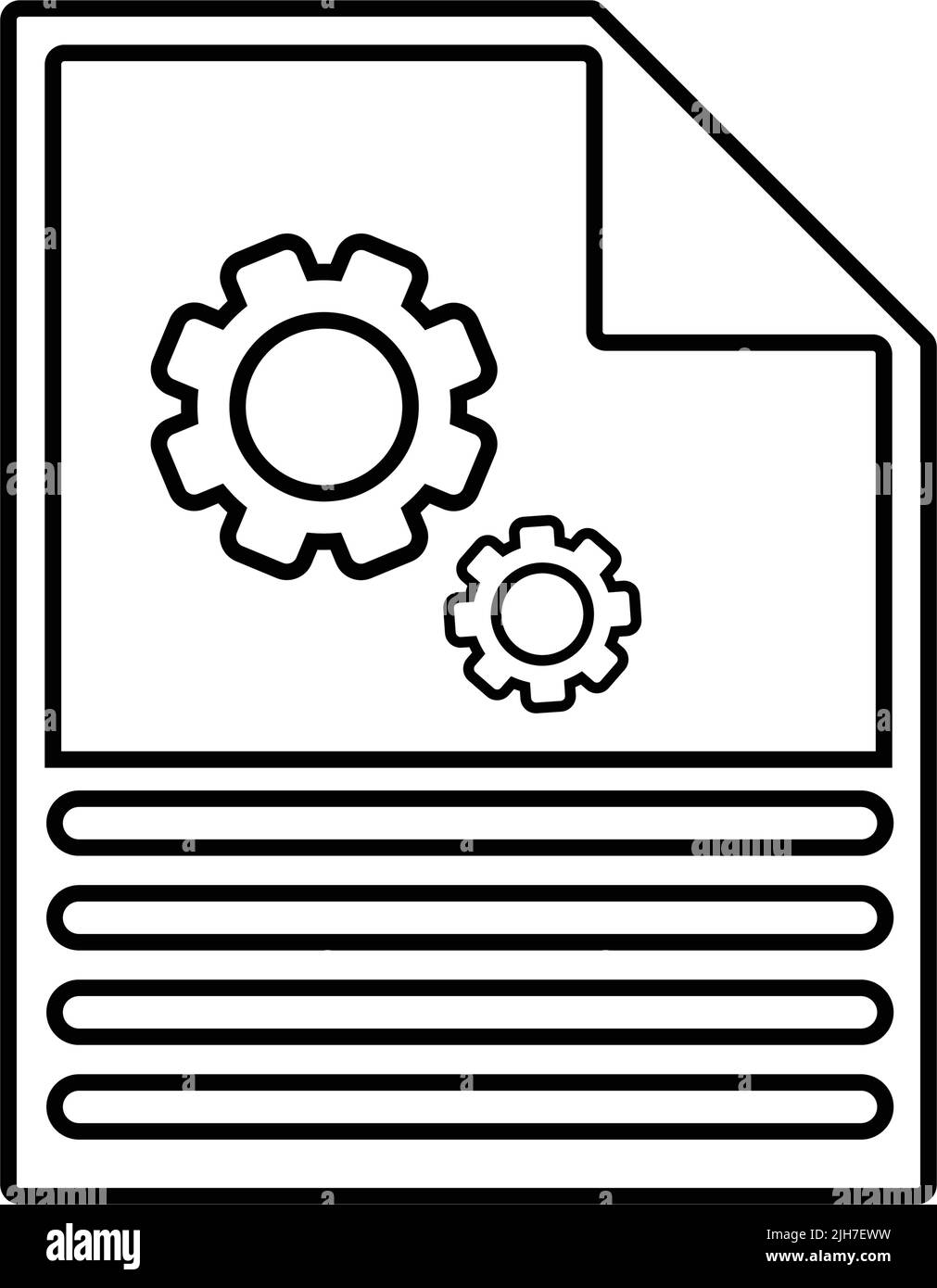 Document, file, configuration icon - Vector EPS file. Perfect use for print media, web, stock ...