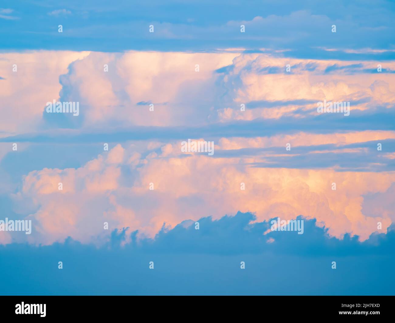 Cloudy sunset sky. Background image. Natural photo background. Spring ...