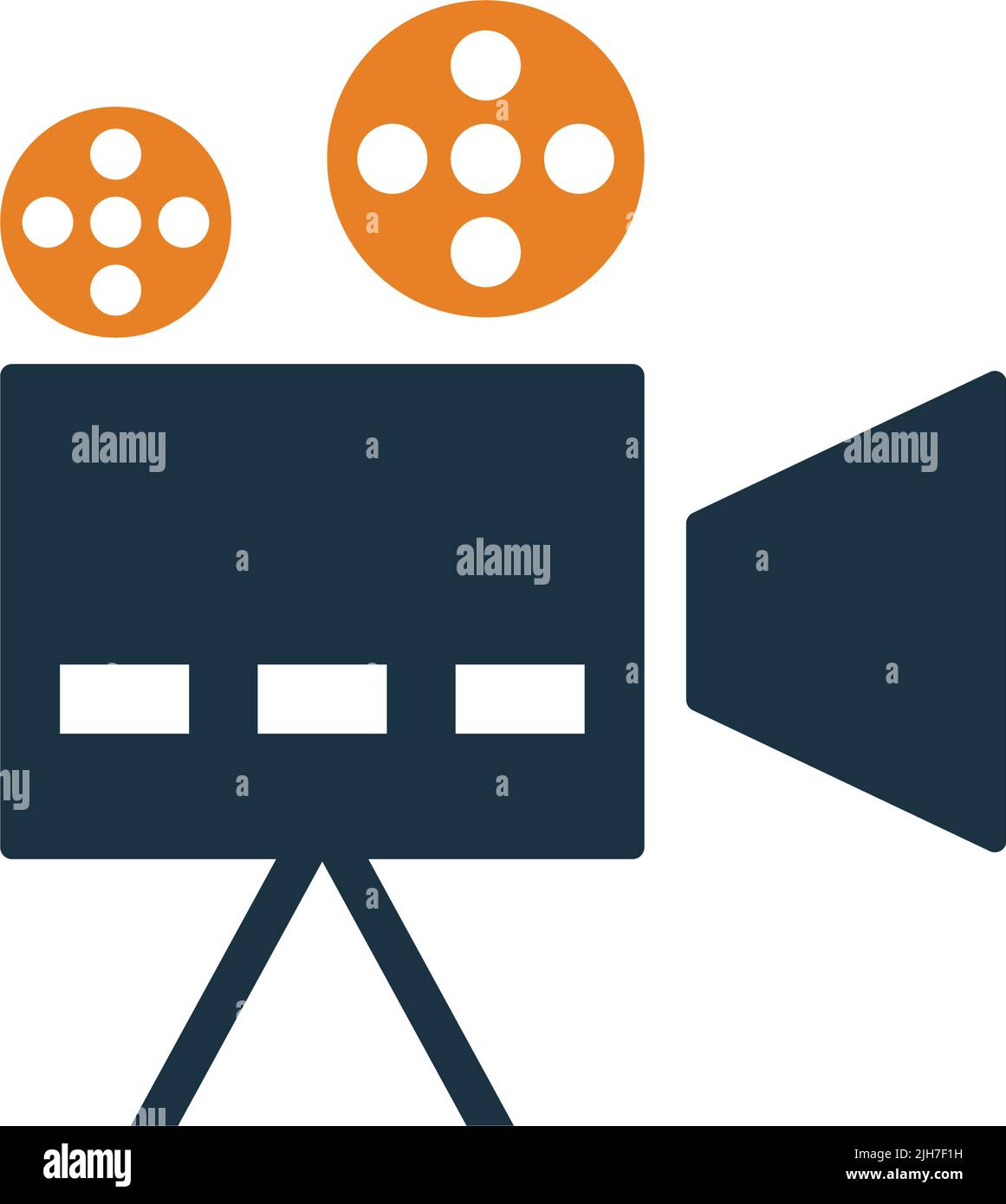 Cinema, film, movie icon is isolated on white background. Use for ...