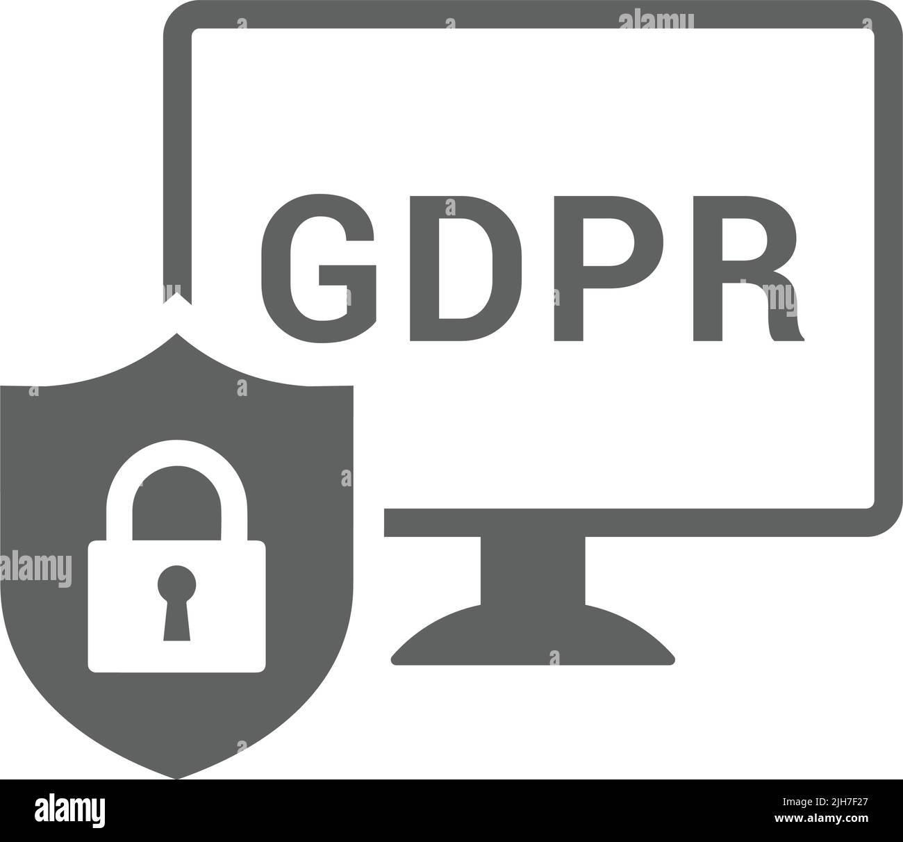 Data, privacy, protection, regulation icon - Simple editable vector EPS ...