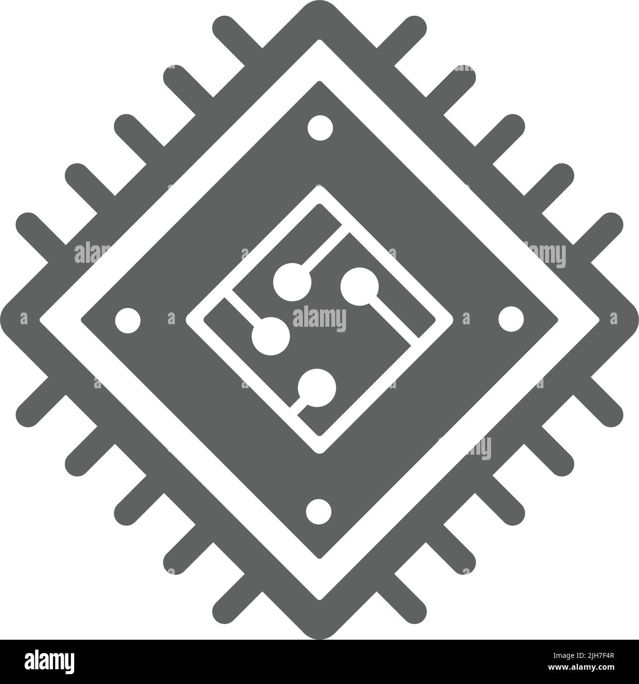 Microchip, processor, chip icon - Use for commercial purposes, print ...