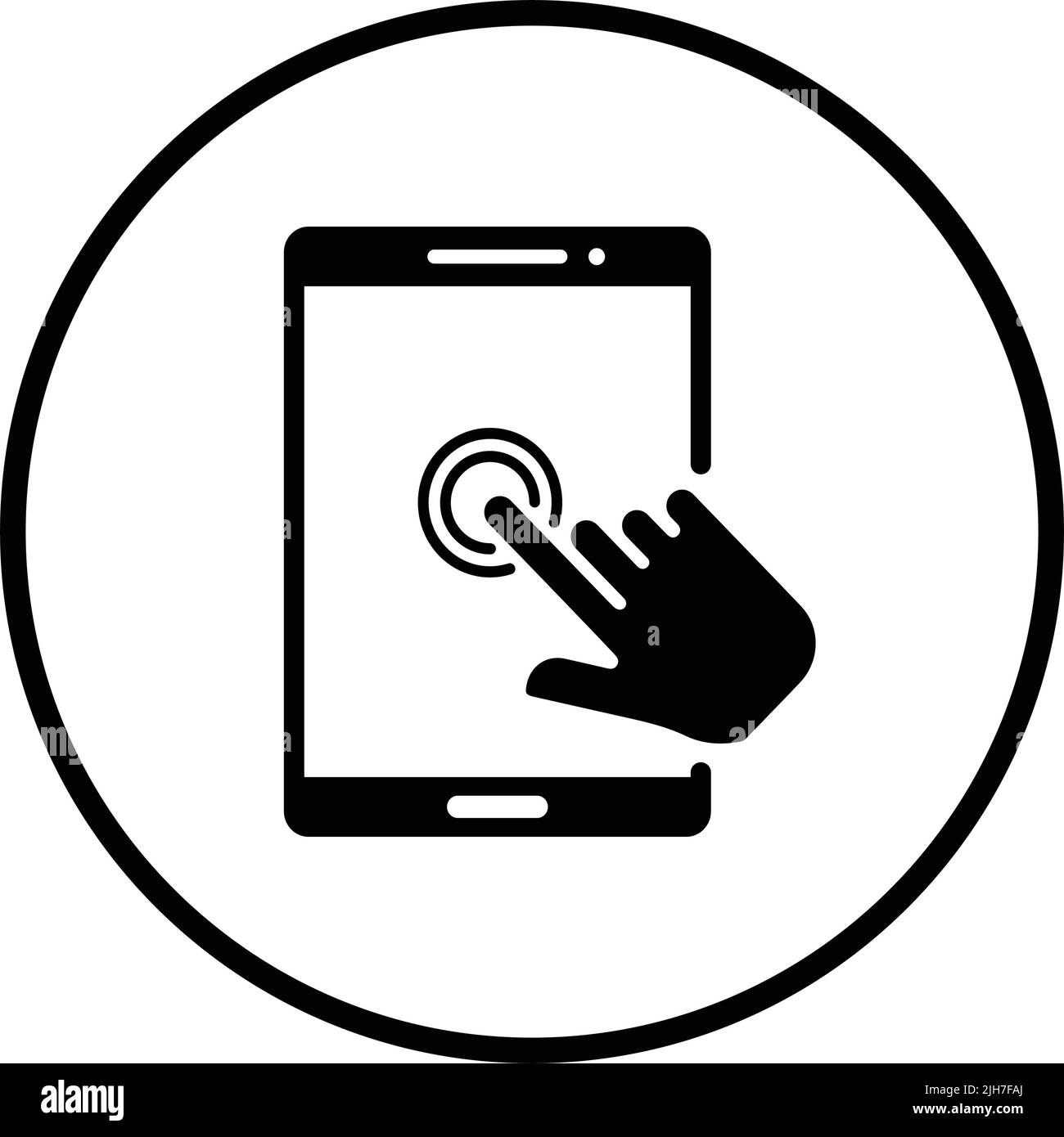 Ipad screen and hand Stock Vector Images - Alamy