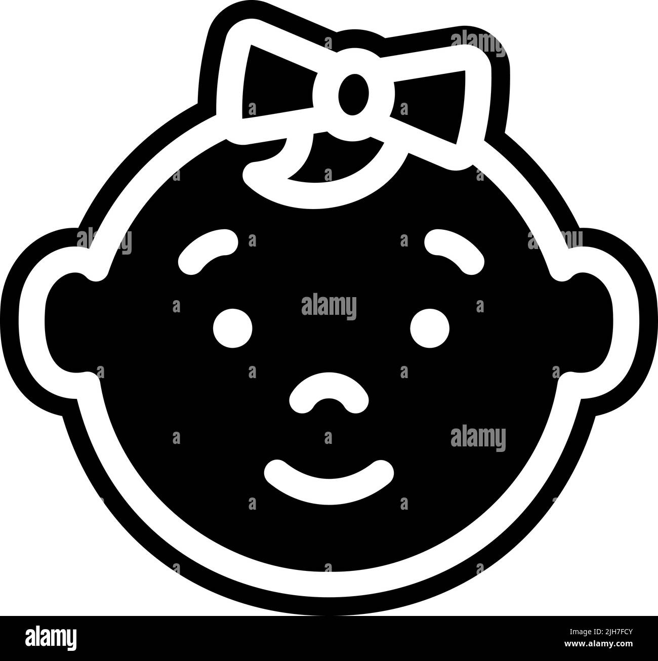 Childhood baby girl icon Stock Vector Image & Art - Alamy