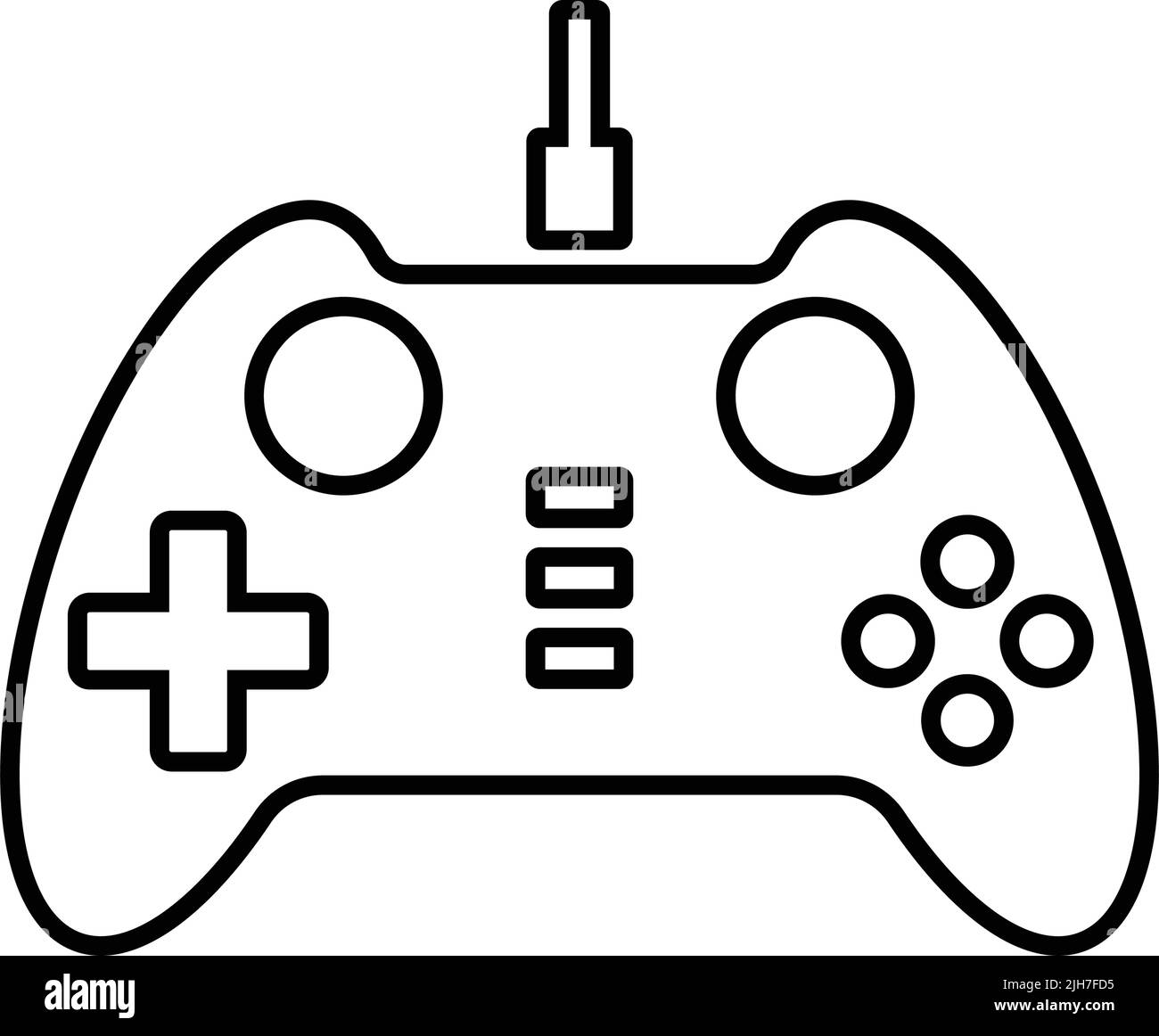 Controller Gamepad Joypad Icon Simple Editable Vector Eps File