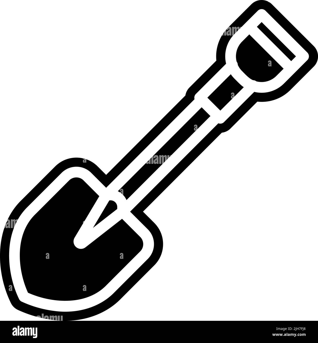 Shovel axe icon camping Stock Vector Images - Alamy