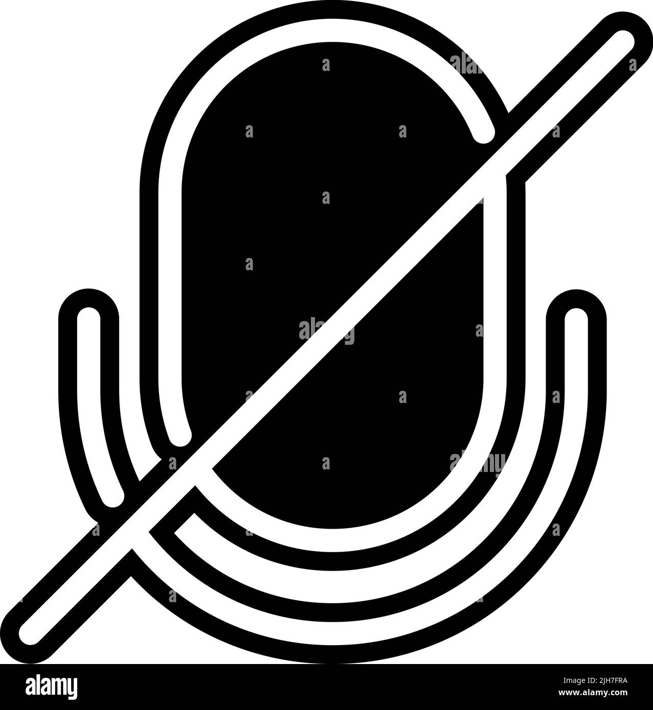 Video call mute Stock Vector Images - Alamy