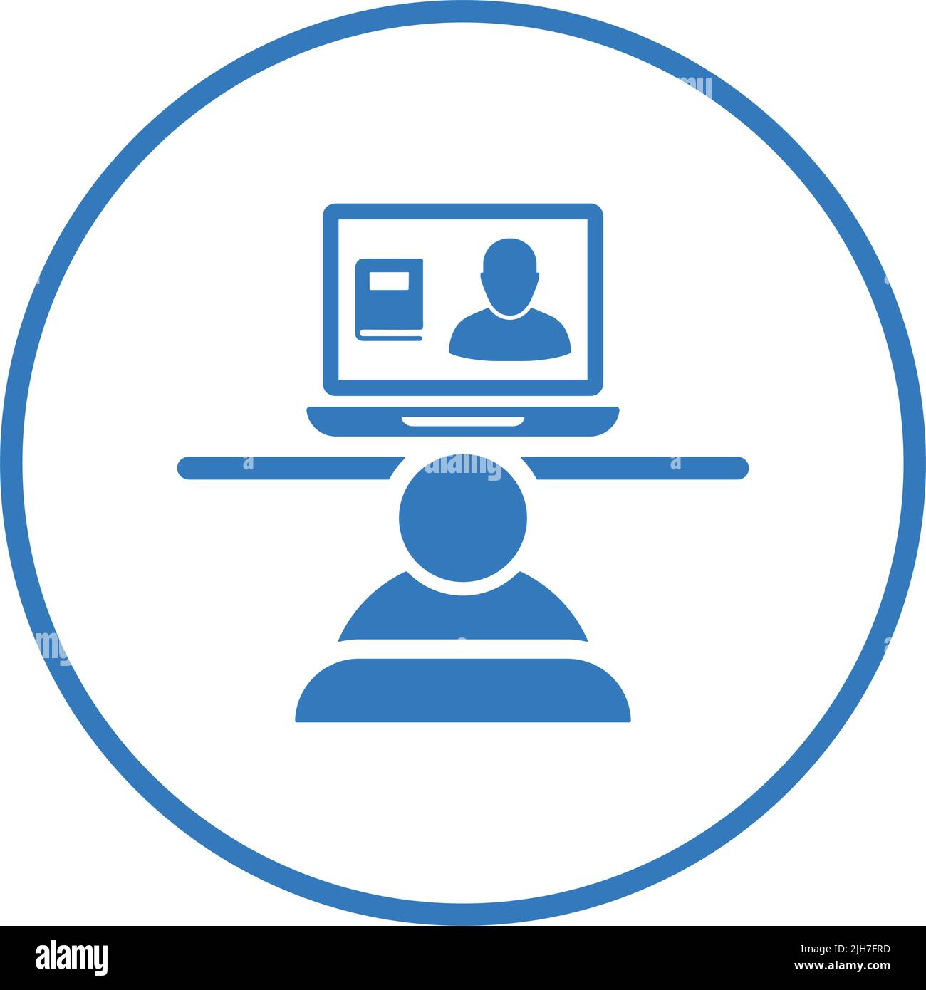 Online class, meeting icon - Use for commercial purposes, print media ...