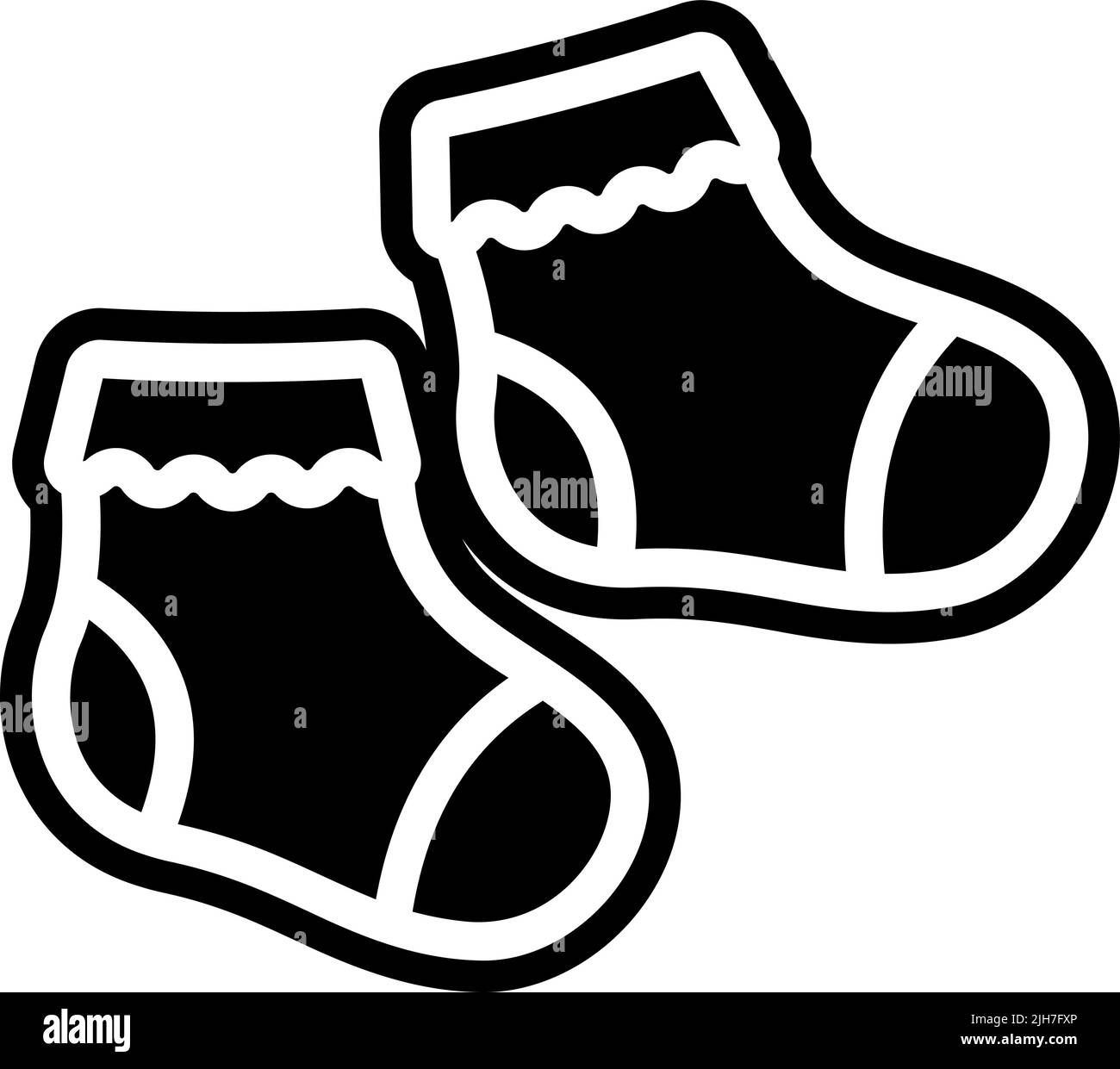 Childhood baby socks icon Stock Vector Image & Art - Alamy
