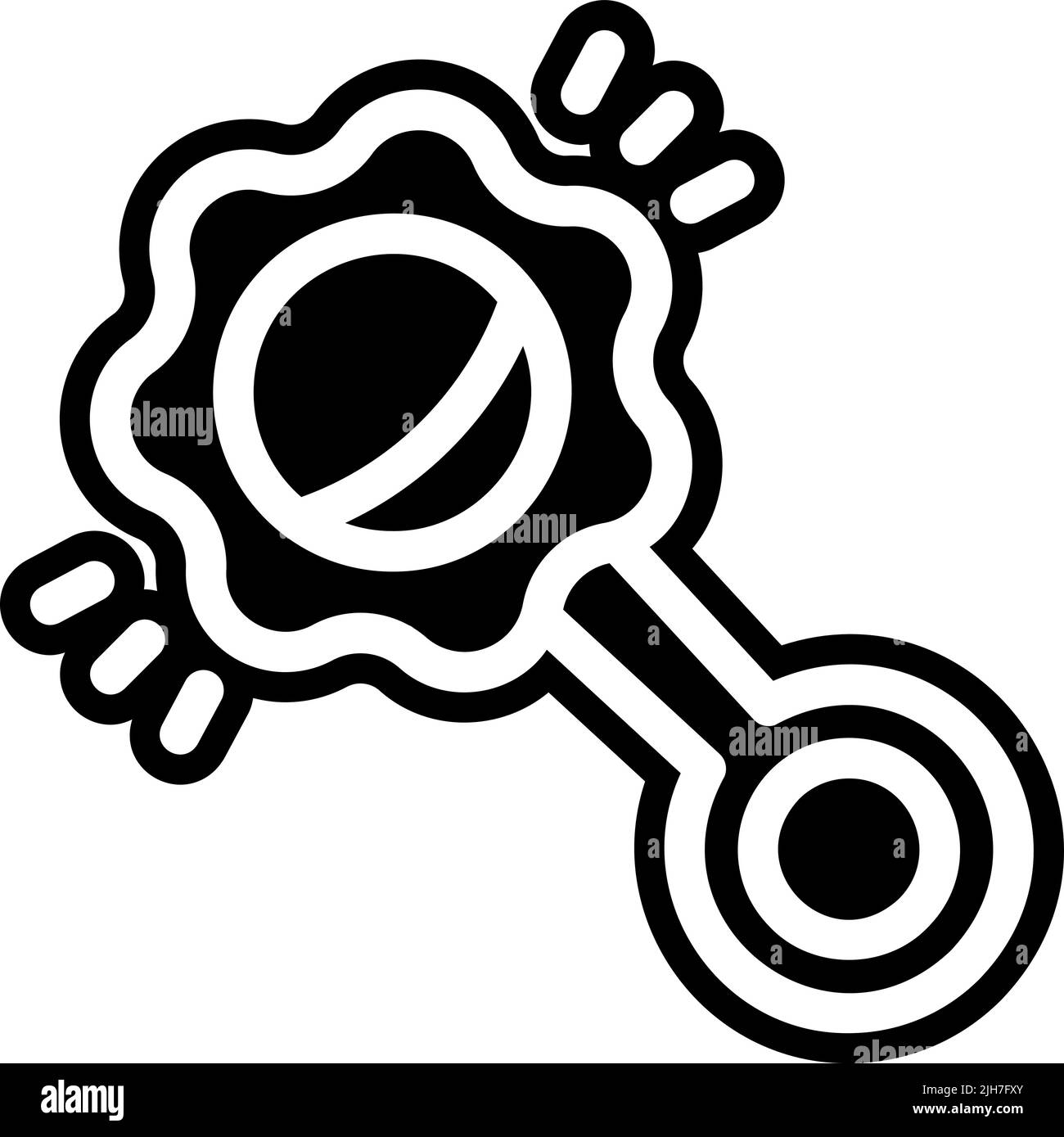 Childhood baby rattle icon Stock Vector Image & Art - Alamy
