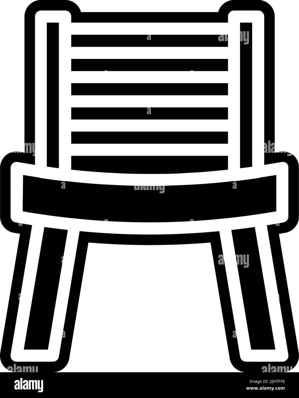 Flat interior chair Black and White Stock Photos & Images - Alamy