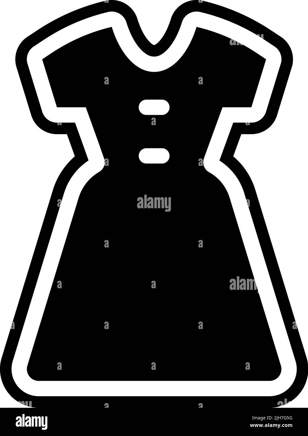 Dress shirt flat Black and White Stock Photos & Images - Alamy