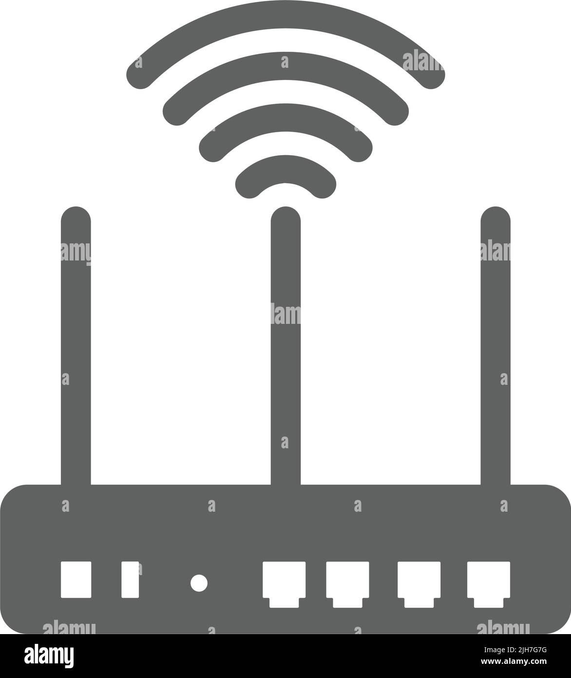 Internet, router, wifi, wireless icon is isolated on white background ...