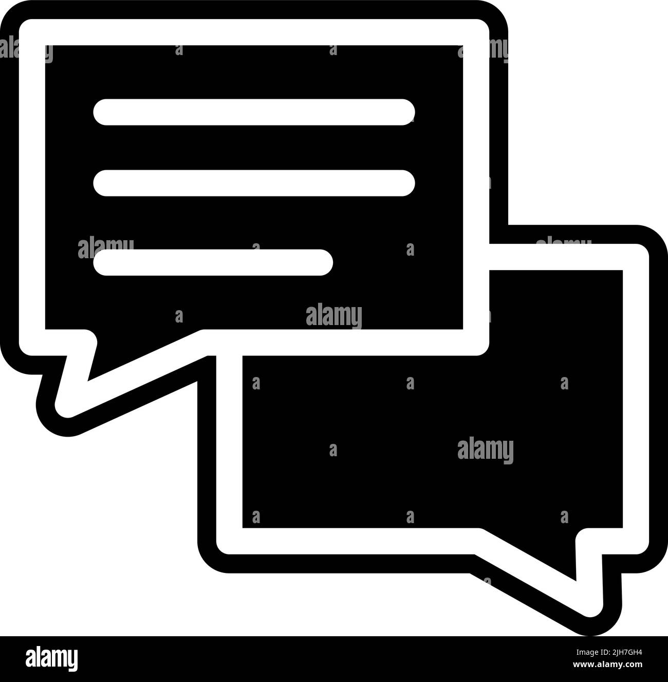 Chat box 3d Black and White Stock Photos & Images - Alamy