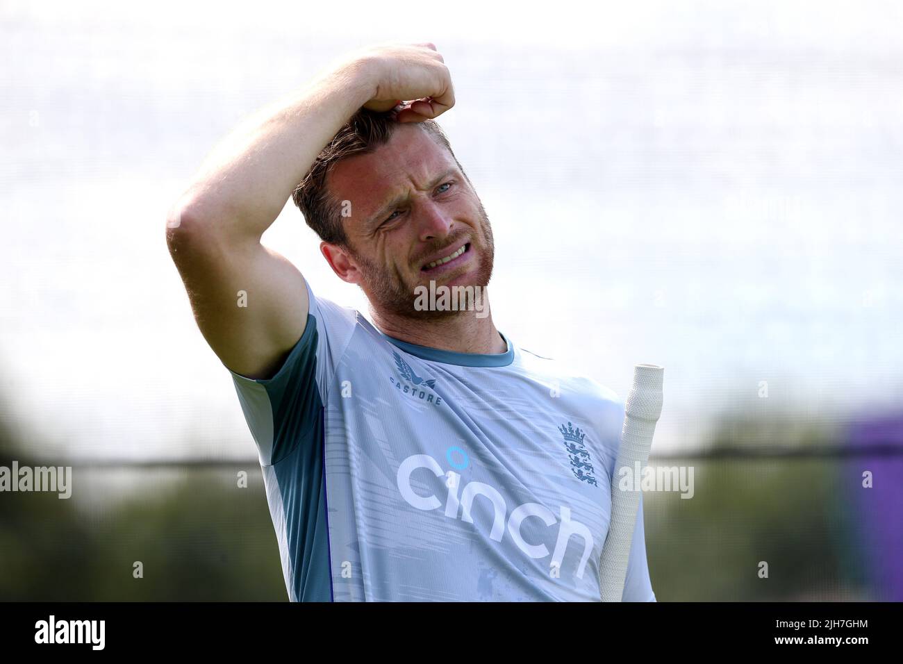 England's Jos Buttler during a training session at Emirates Old ...