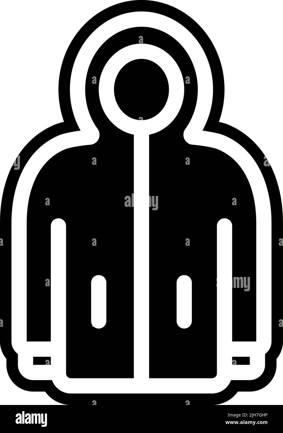 Mockup white long hoodie Stock Vector Images - Alamy