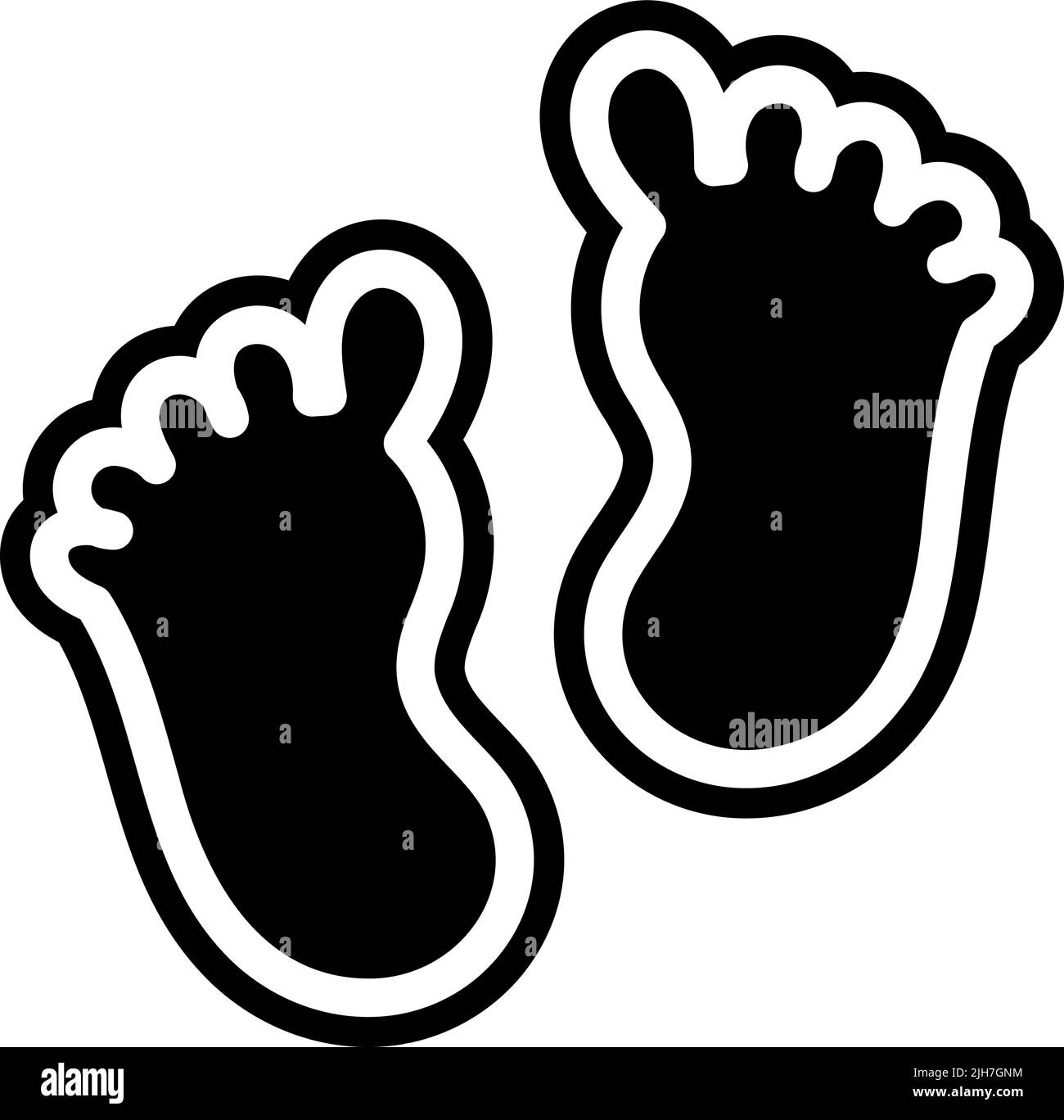 Baby footprint Black and White Stock Photos & Images - Alamy