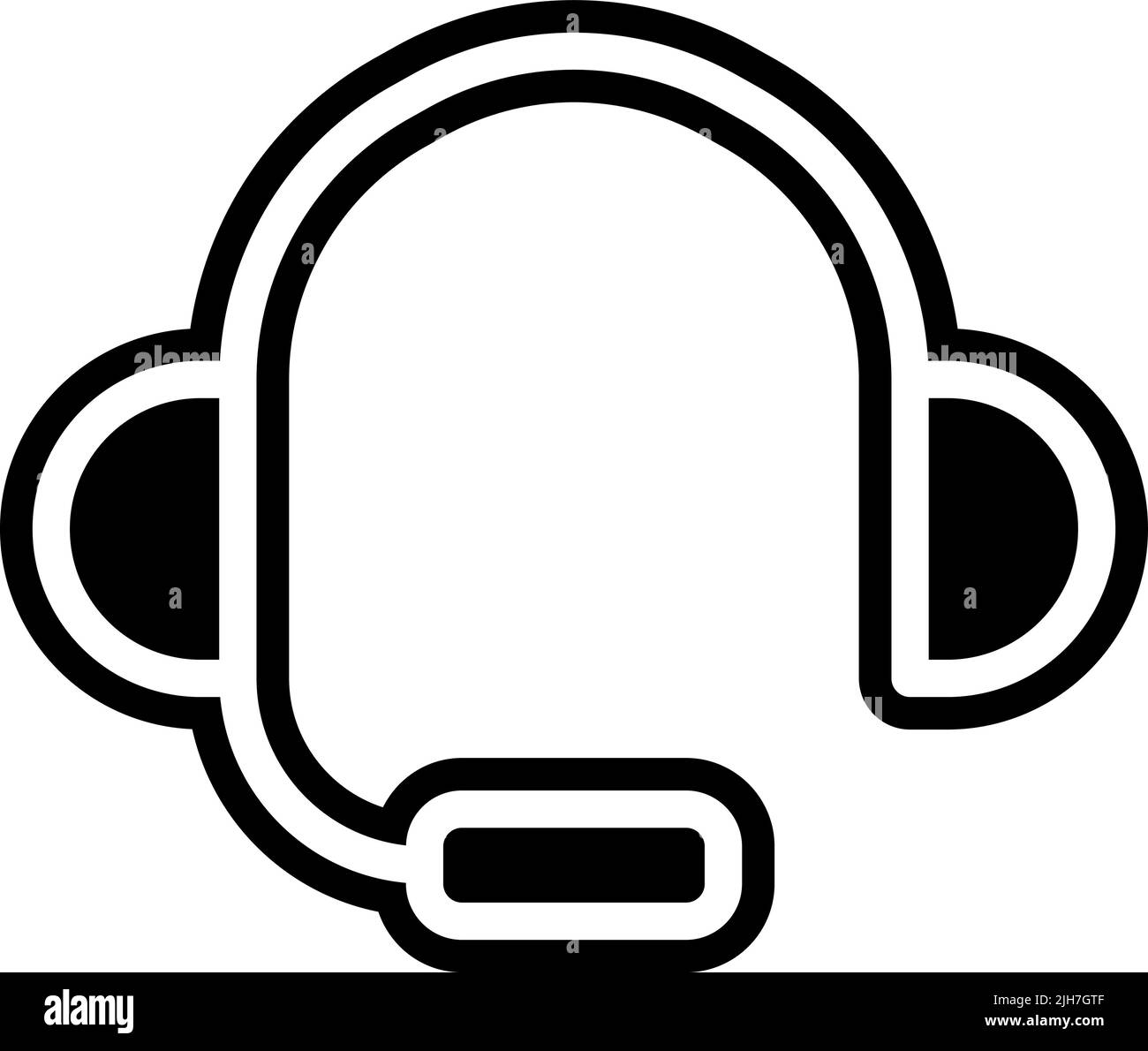 Communication headset icon Stock Vector Image & Art - Alamy