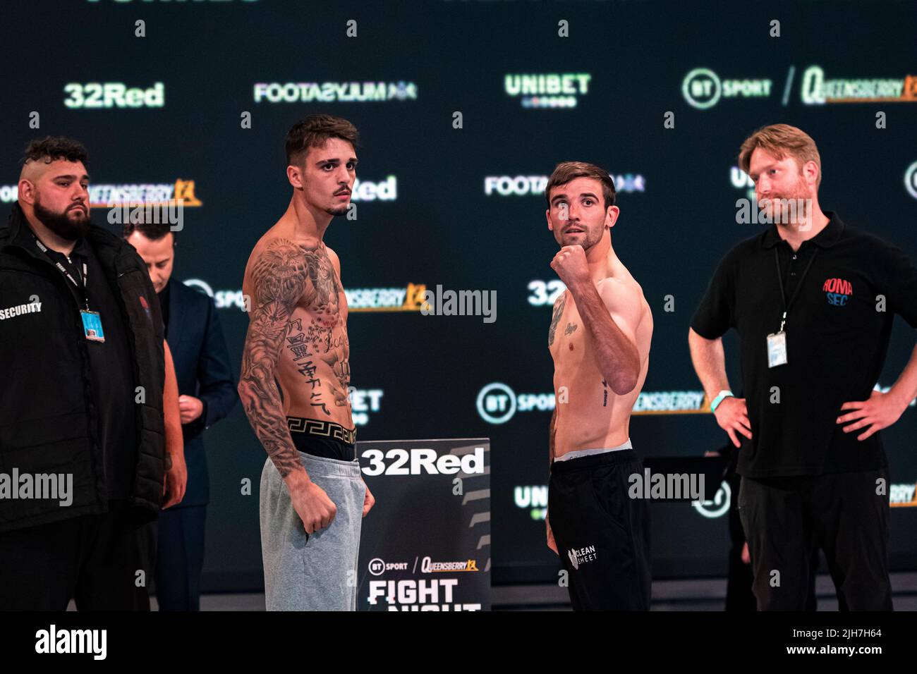 LONDON, UNITED KINGDOM. 15th Jul, 2022. Frank Warren, Hamzah Sheeraz ...