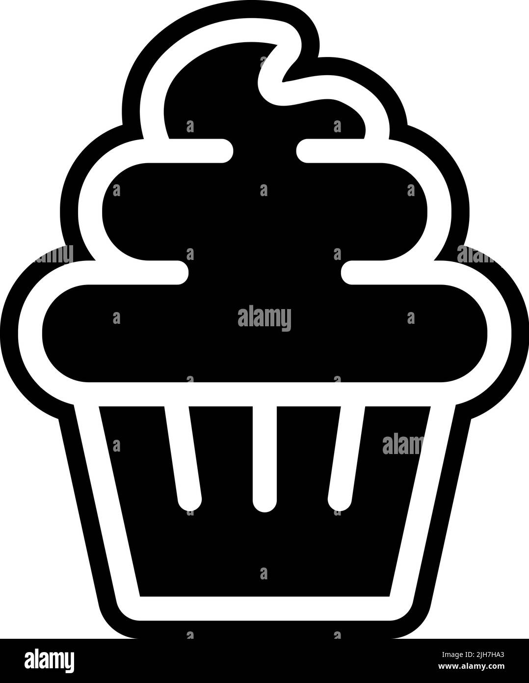 Food cupcake icon Stock Vector Image & Art - Alamy