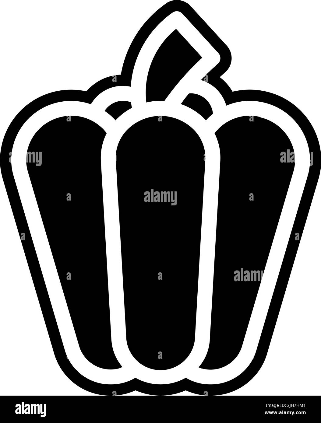 Fruit and vegetable bell pepper icon Stock Vector Image & Art - Alamy