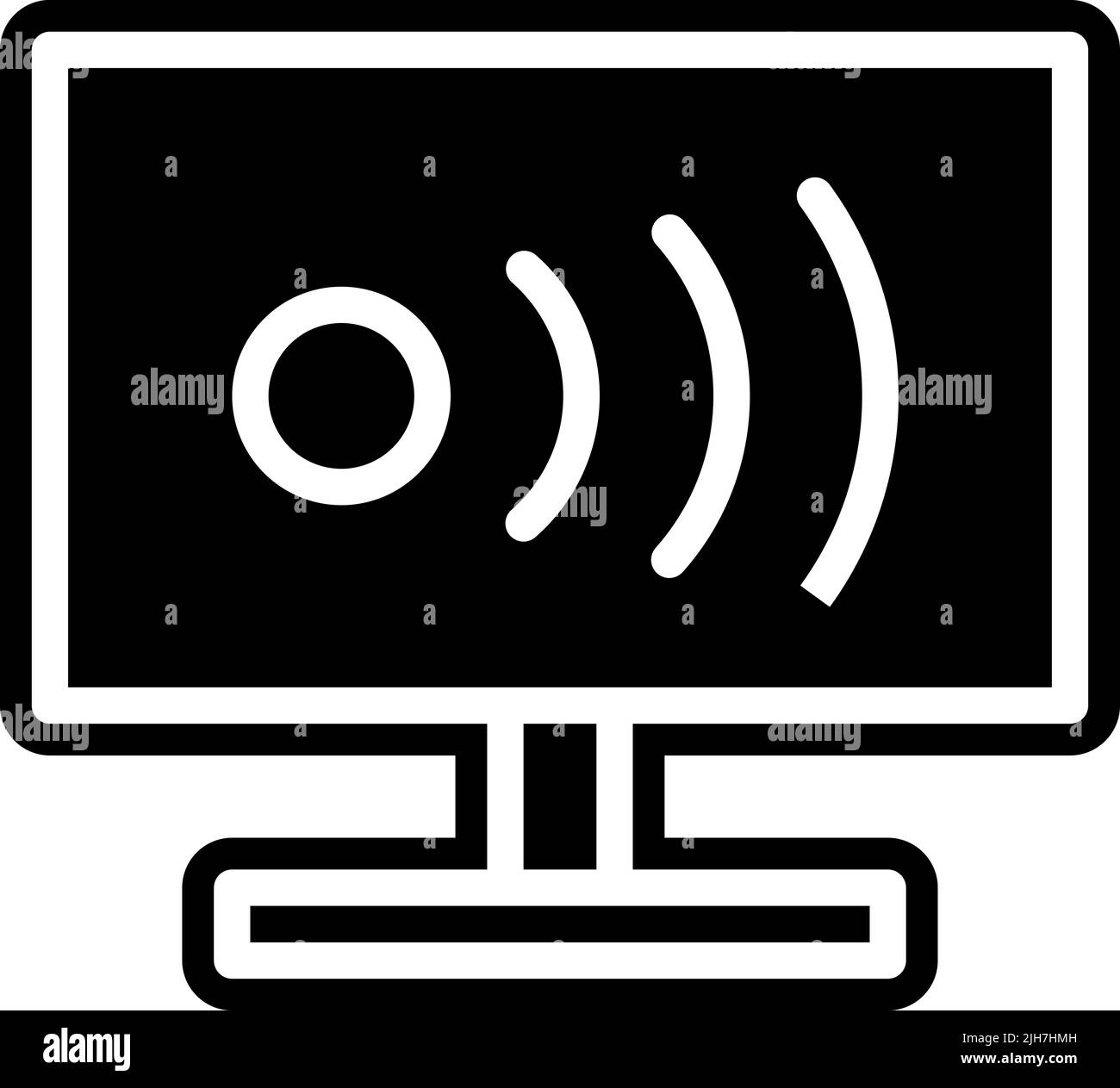 Communication monitor icon Stock Vector Image & Art - Alamy