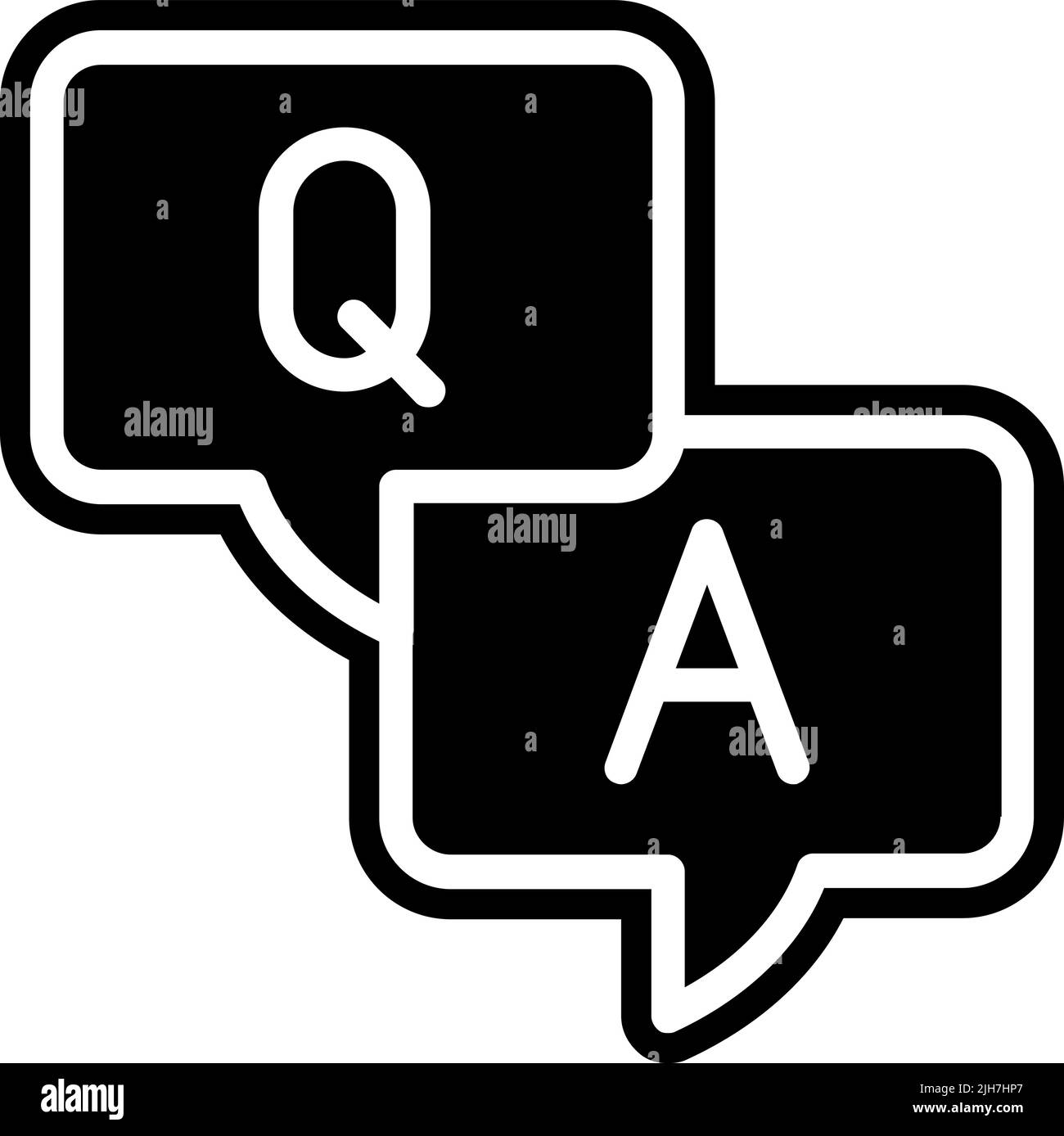 Contact us qa icon Stock Vector Image & Art - Alamy