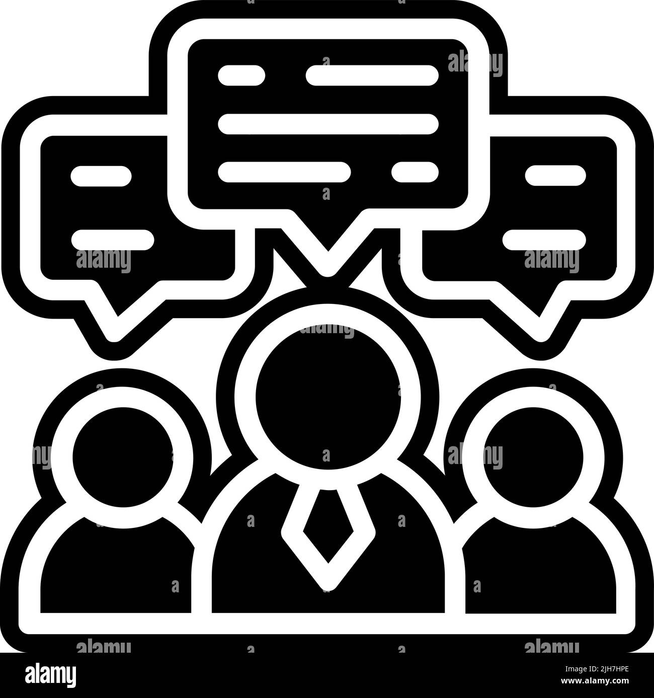 Customer discuss Stock Vector Images - Alamy