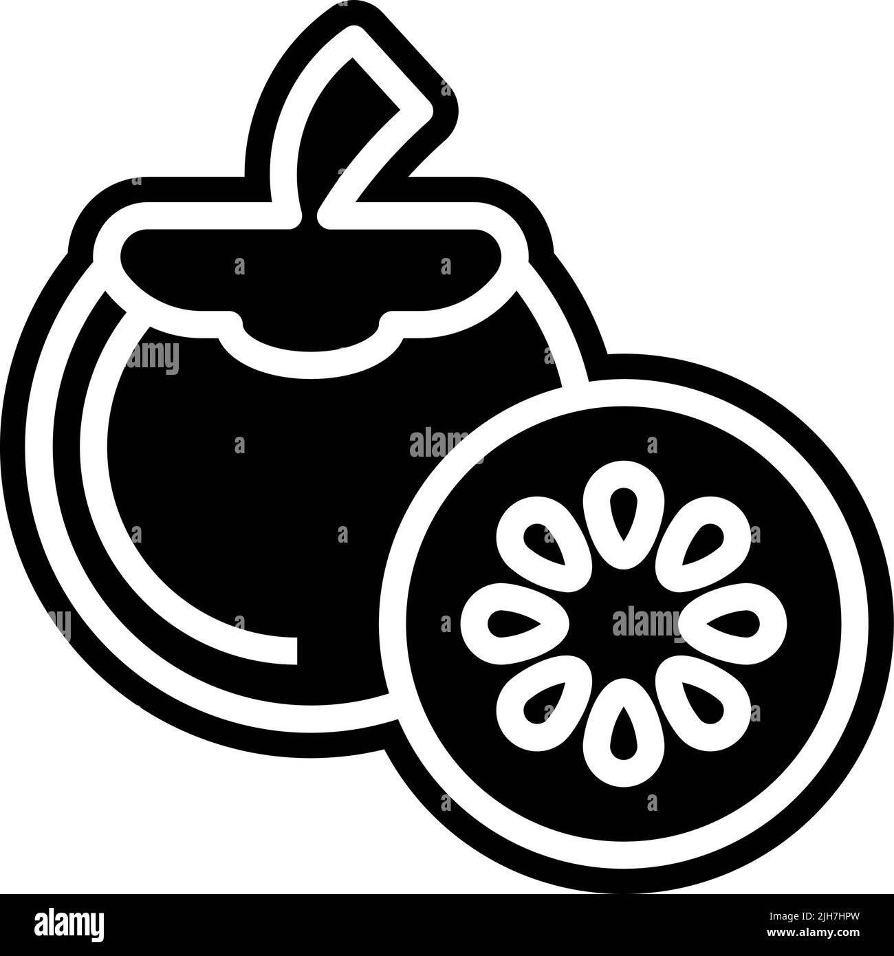 Mango melon orange Black and White Stock Photos & Images - Alamy