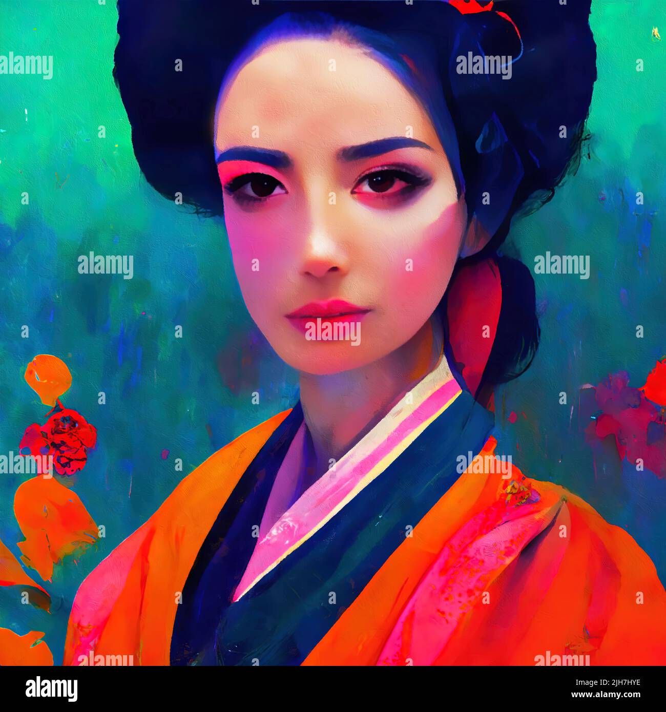 Geisha girl flower hi-res stock photography and images - Alamy