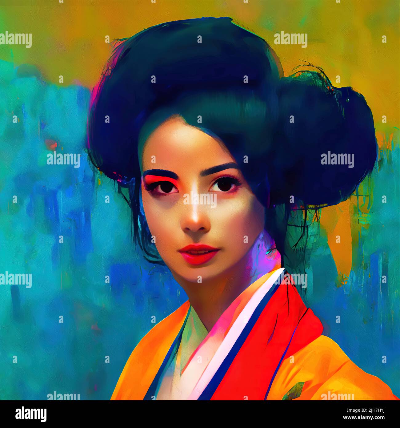 Asian lady ceremonial dress hi-res stock photography and images - Alamy