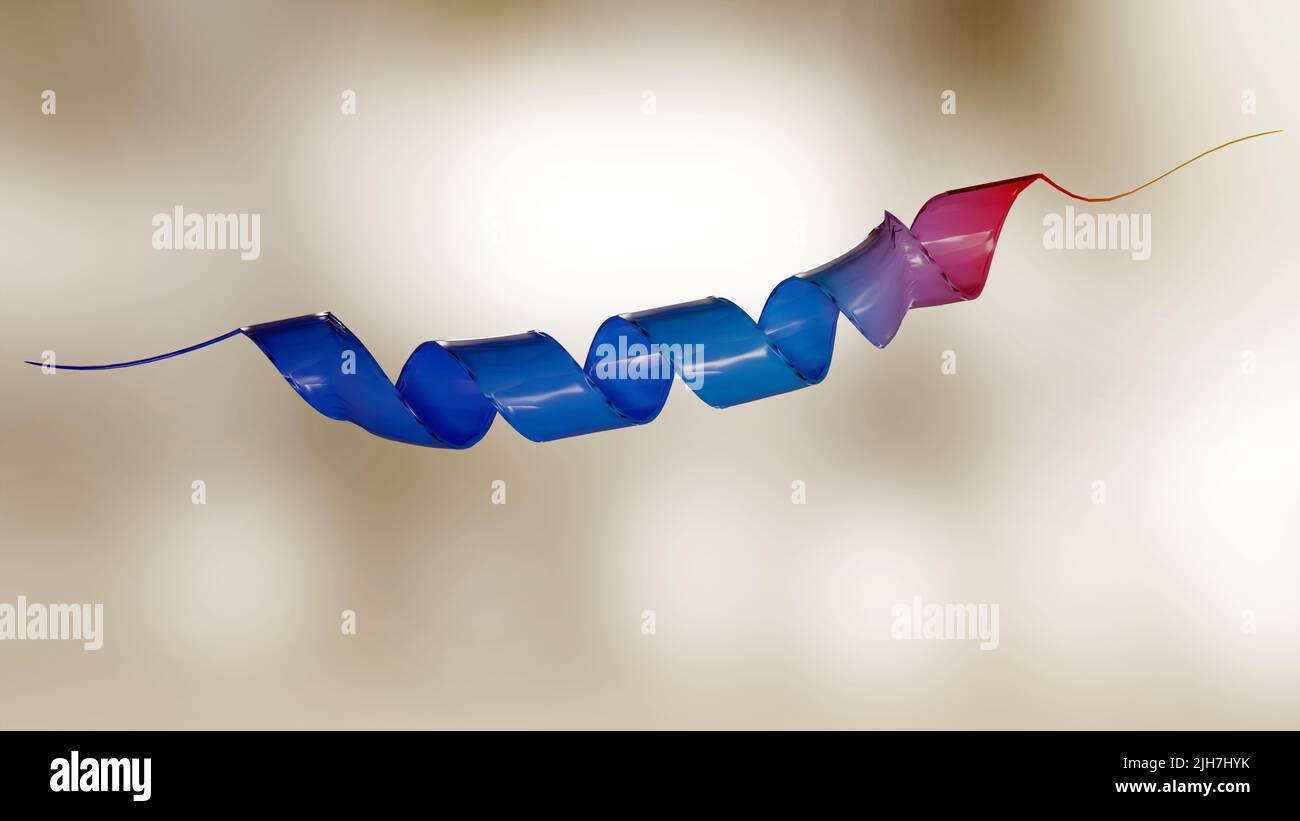 3d rendered Gastric inhibitory polypeptide (GIP, glucose-dependent ...