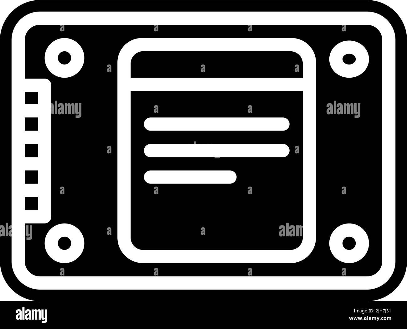 Hardware ssd drive icon Stock Vector Image & Art - Alamy