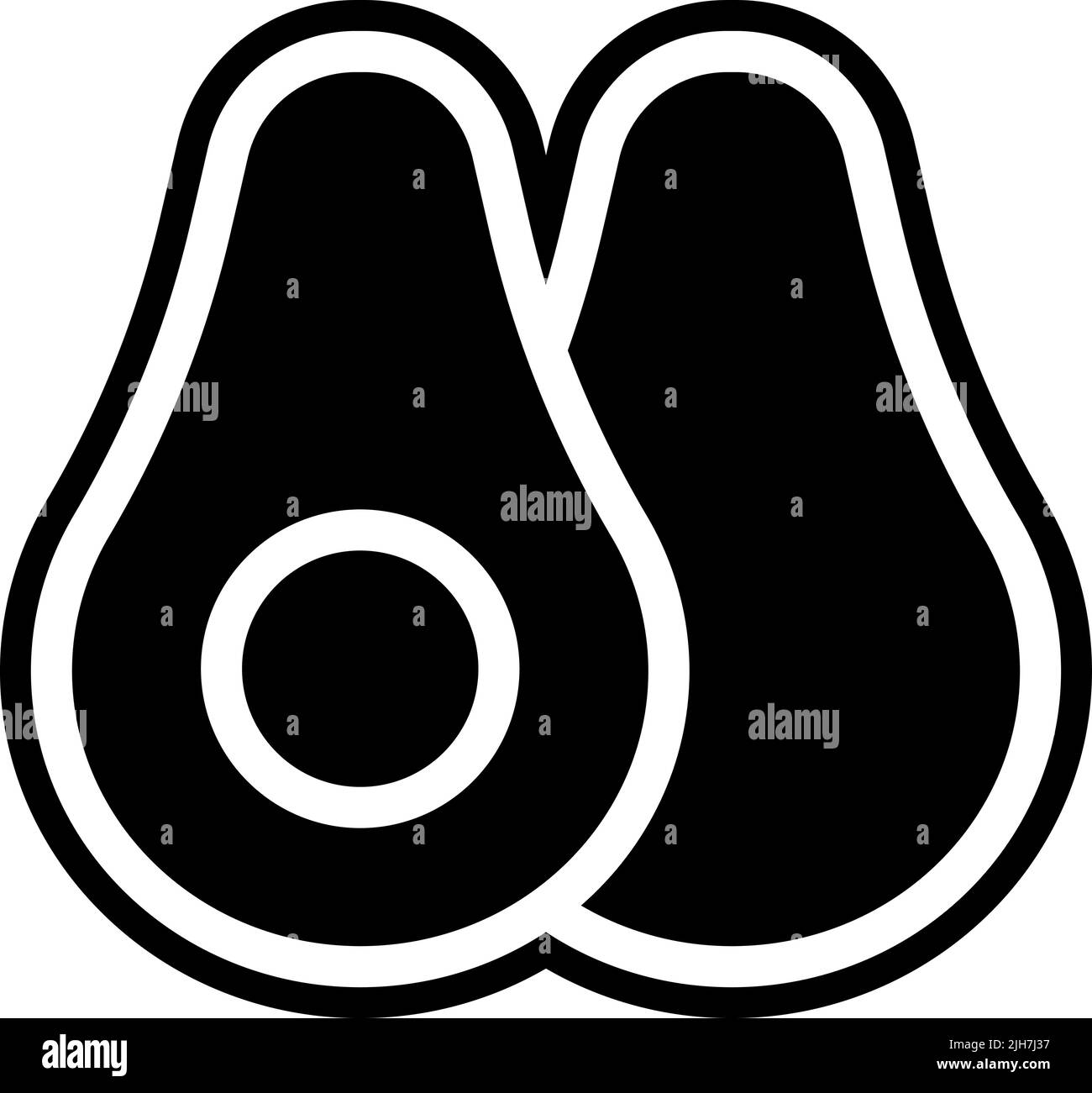 Food avocado icon Stock Vector Image & Art - Alamy