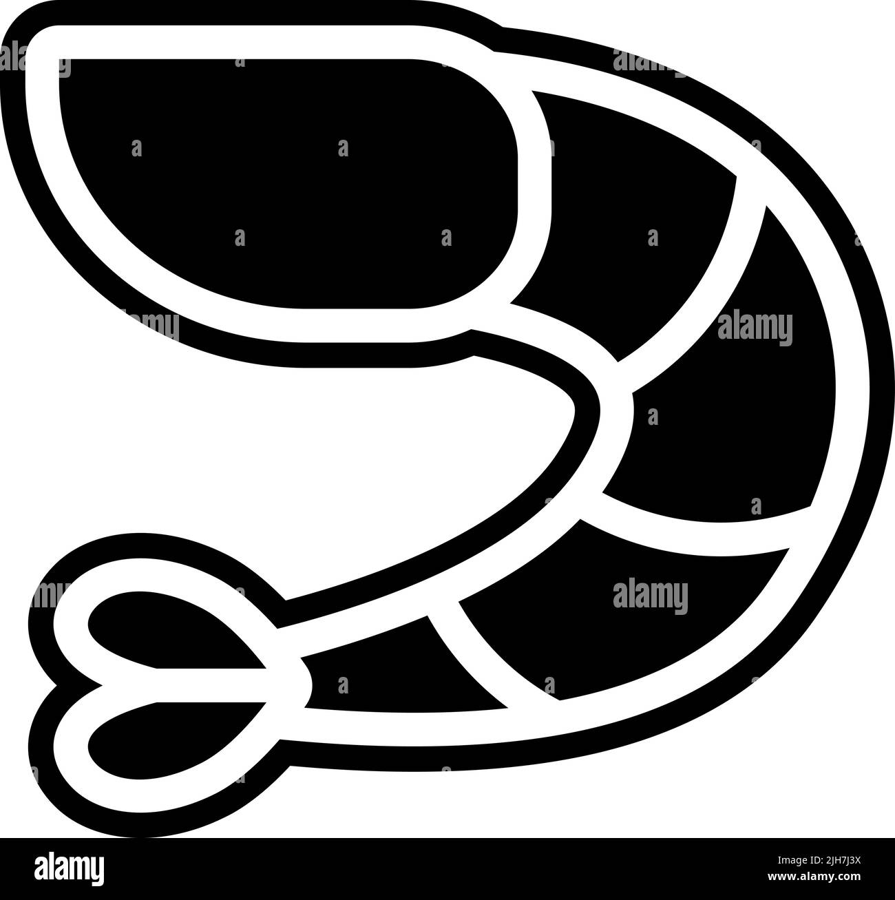 Set fresh fish shrimp Black and White Stock Photos & Images - Alamy