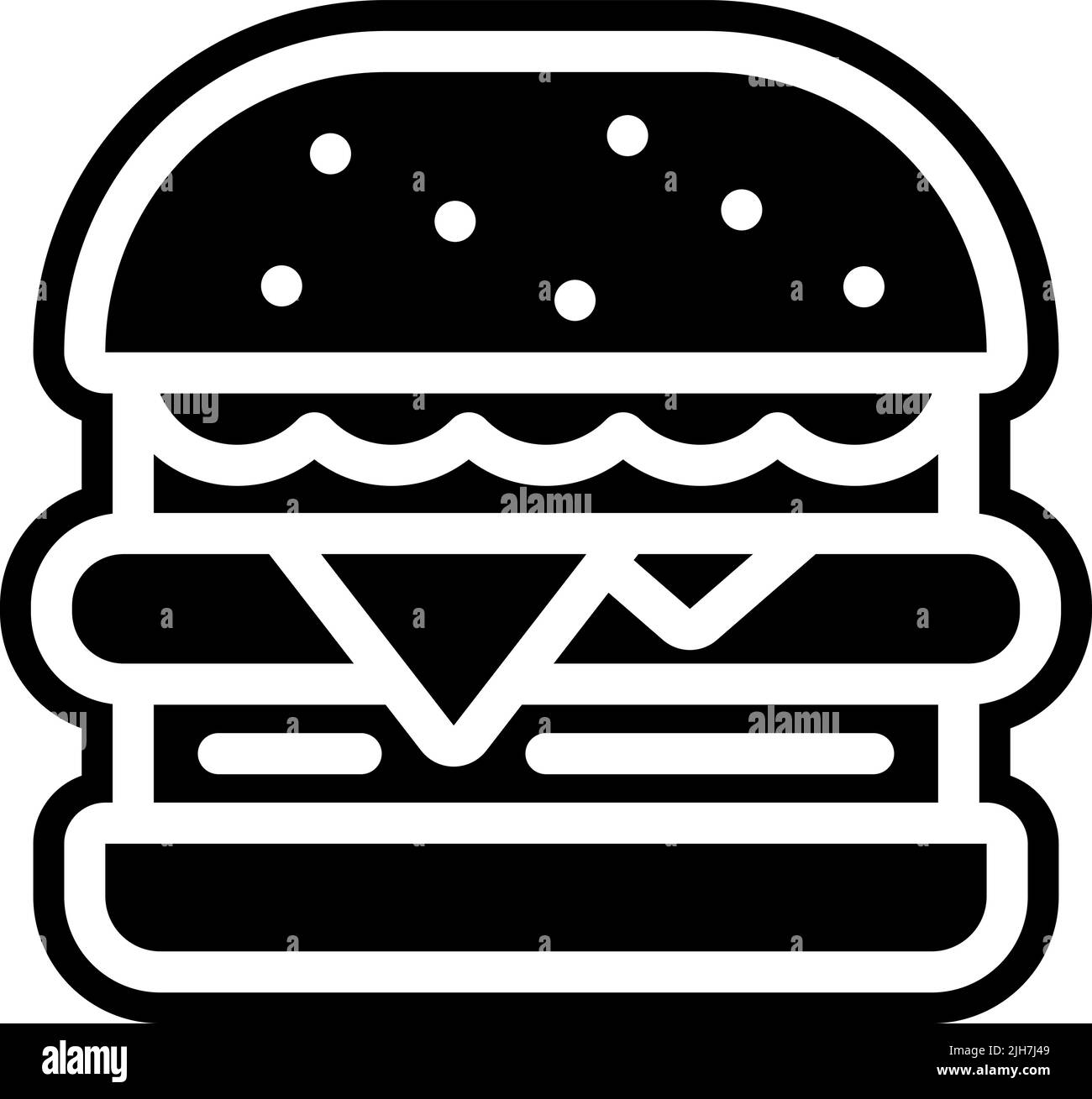 Food burger icon Stock Vector Image & Art - Alamy