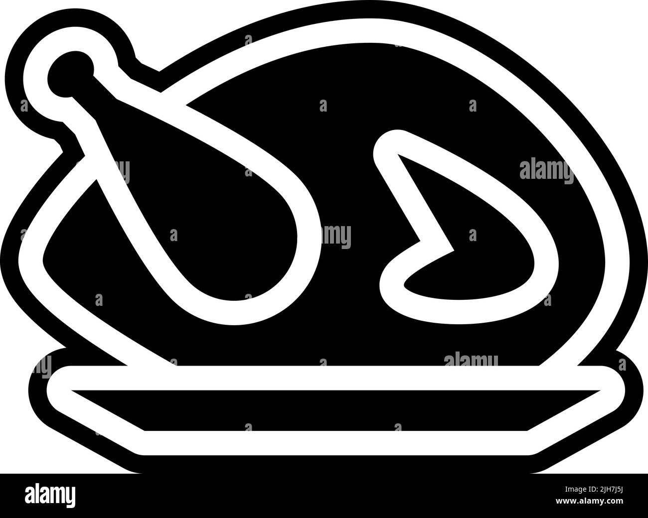 Chicken wing set Black and White Stock Photos & Images - Alamy