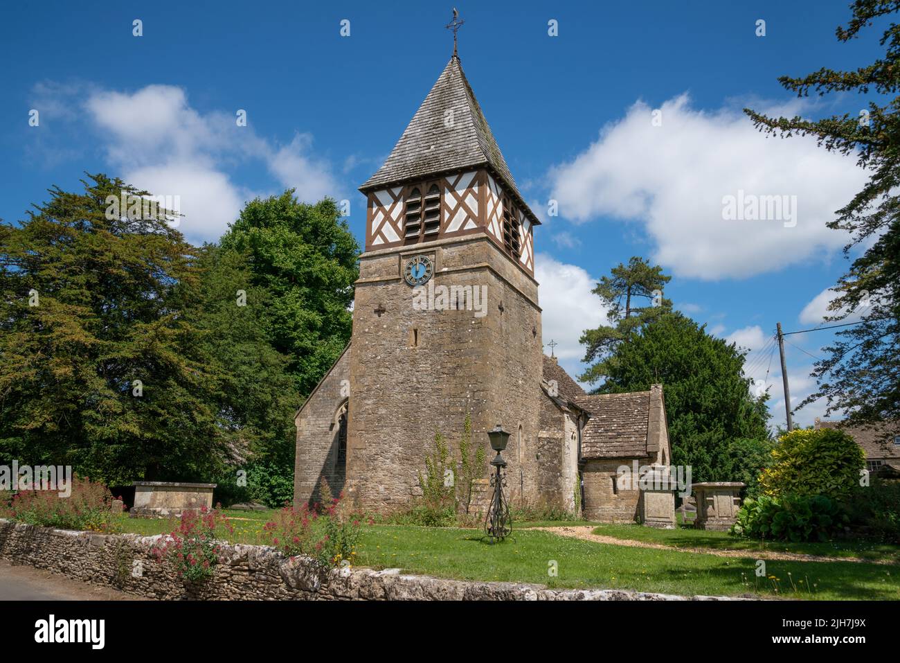 The 13th Century Church of St Andrew in Leighterton, Gloucestershire ...