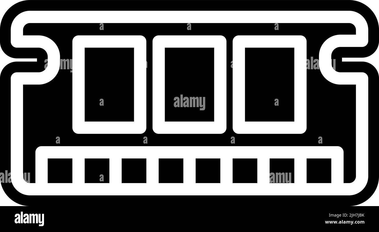Video card hardware icon Black and White Stock Photos & Images - Alamy