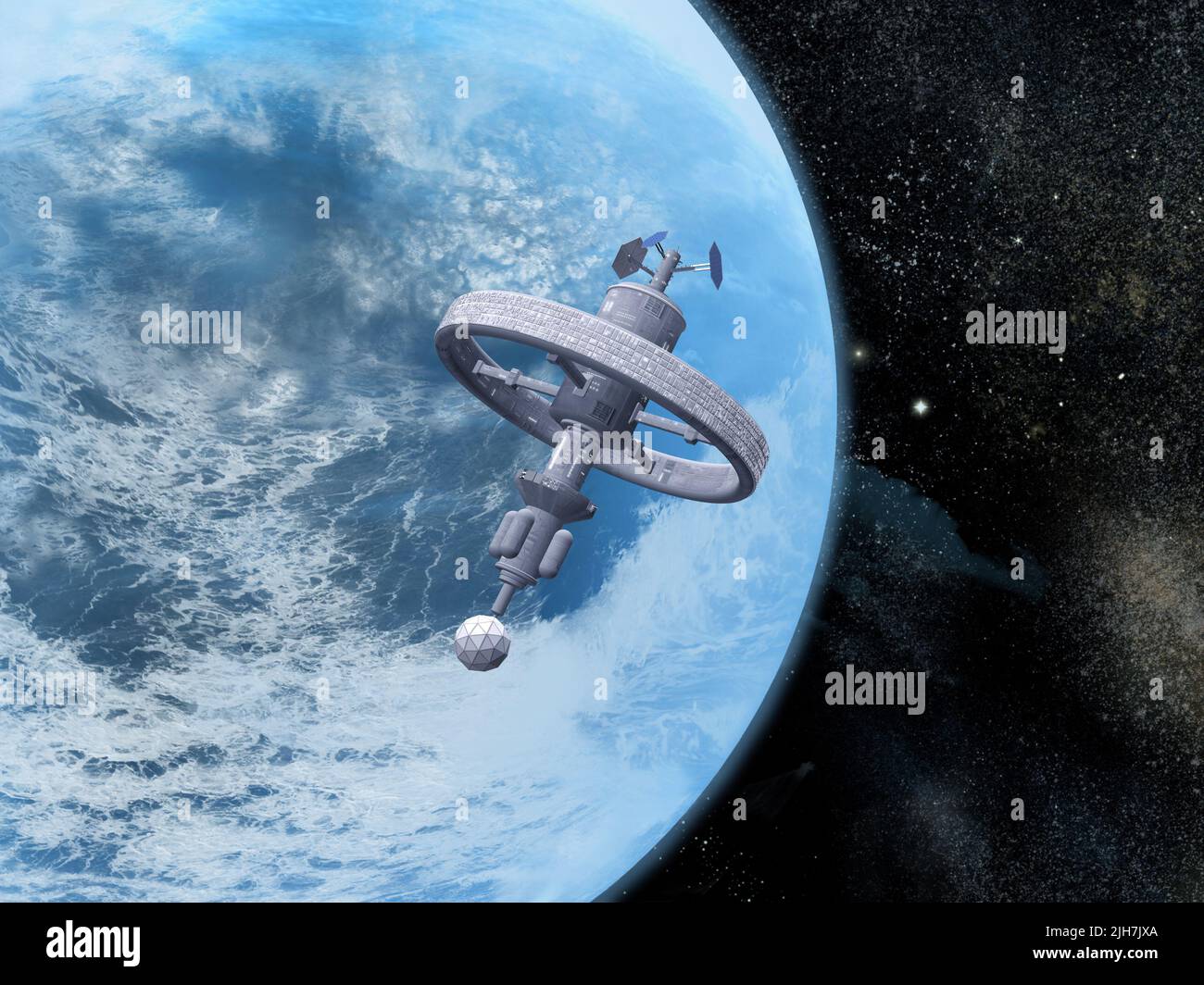 Futuristic space station hi-res stock photography and images - Alamy
