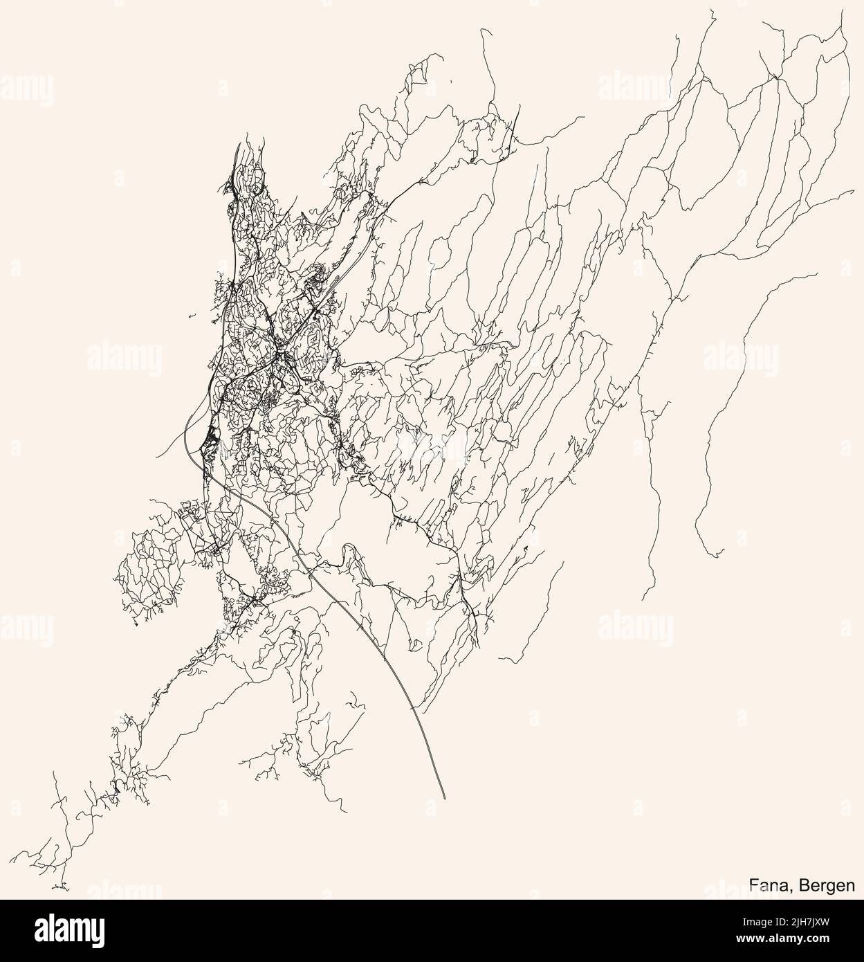 Bergen map Stock Vector Images - Alamy