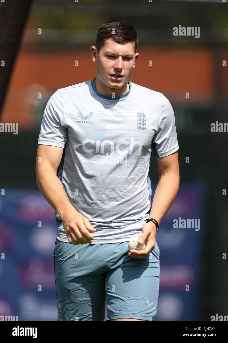 England's Matthew Potts during a training session at Emirates Old ...
