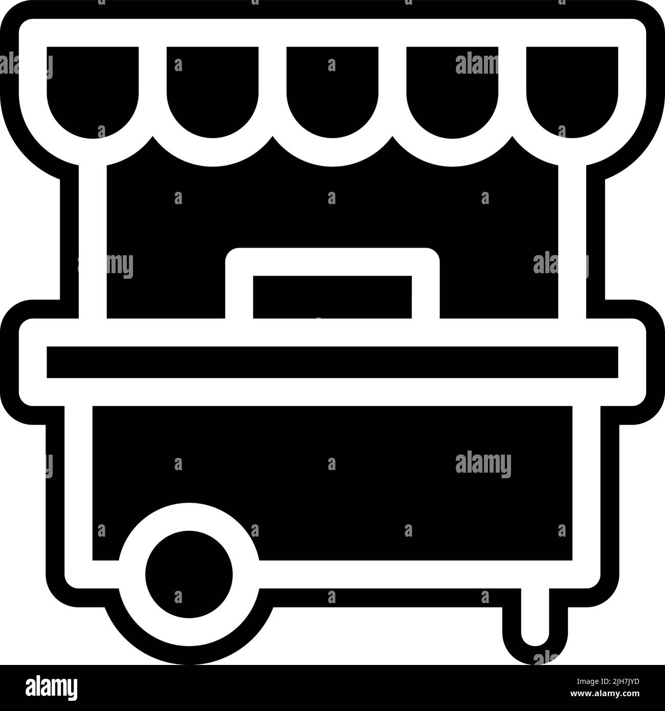 Fish stall outdoor street Stock Vector Images - Alamy