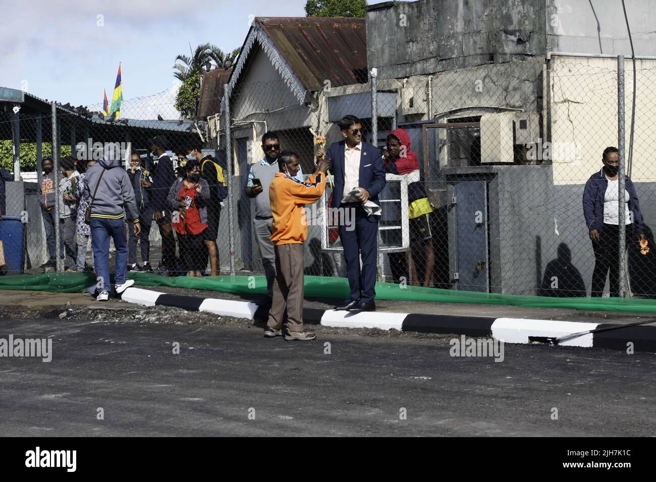 Site visit this morning at Curepipe with the Minister of Land Transport ...