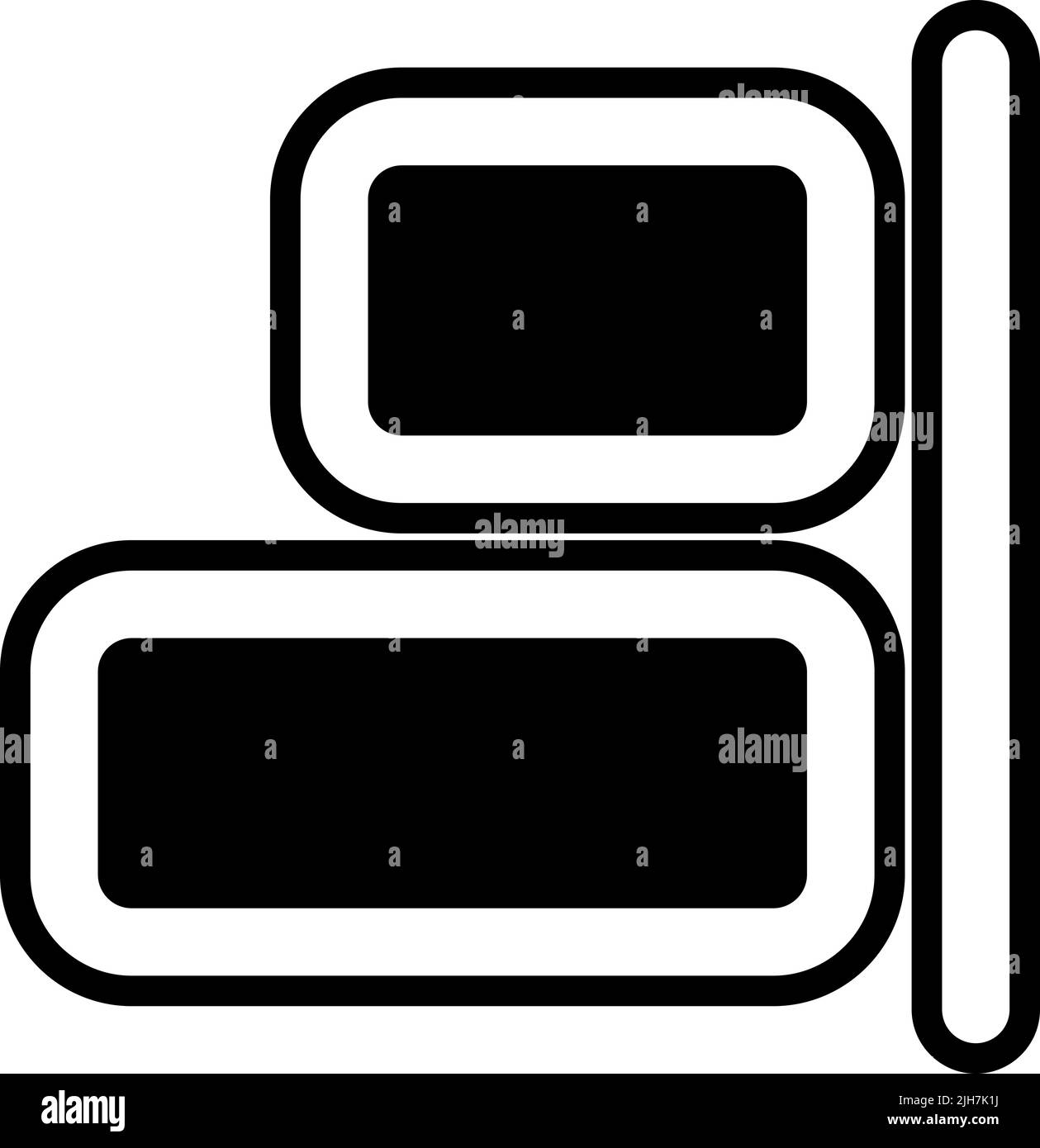 Multimedia editor right alignment icon Stock Vector Image & Art - Alamy