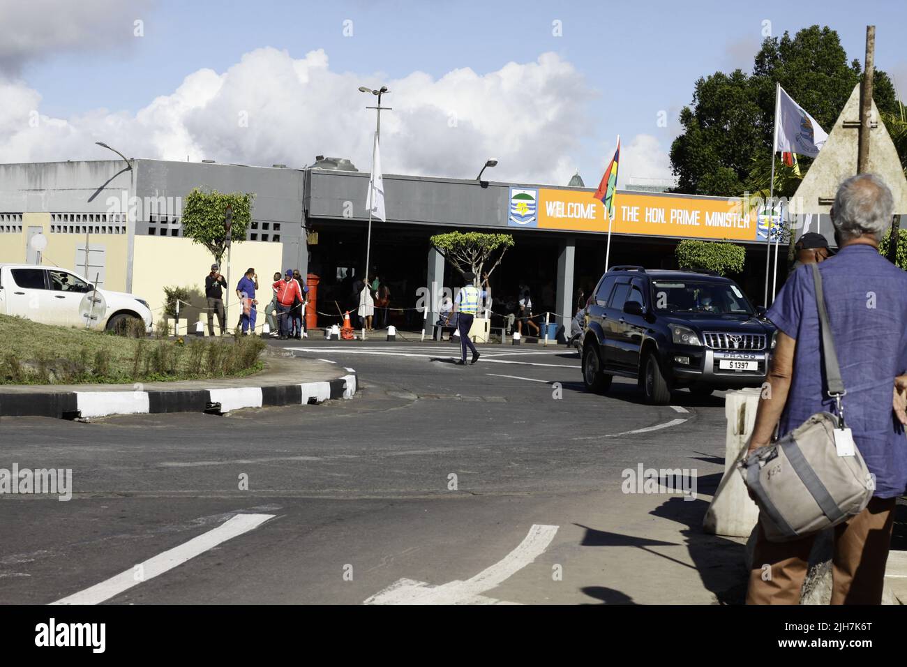Site visit this morning at Curepipe with the Minister of Land Transport ...