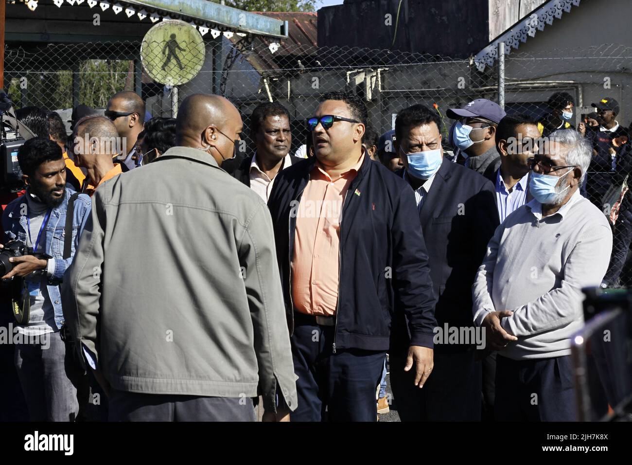 Site visit this morning at Curepipe with the Minister of Land Transport ...