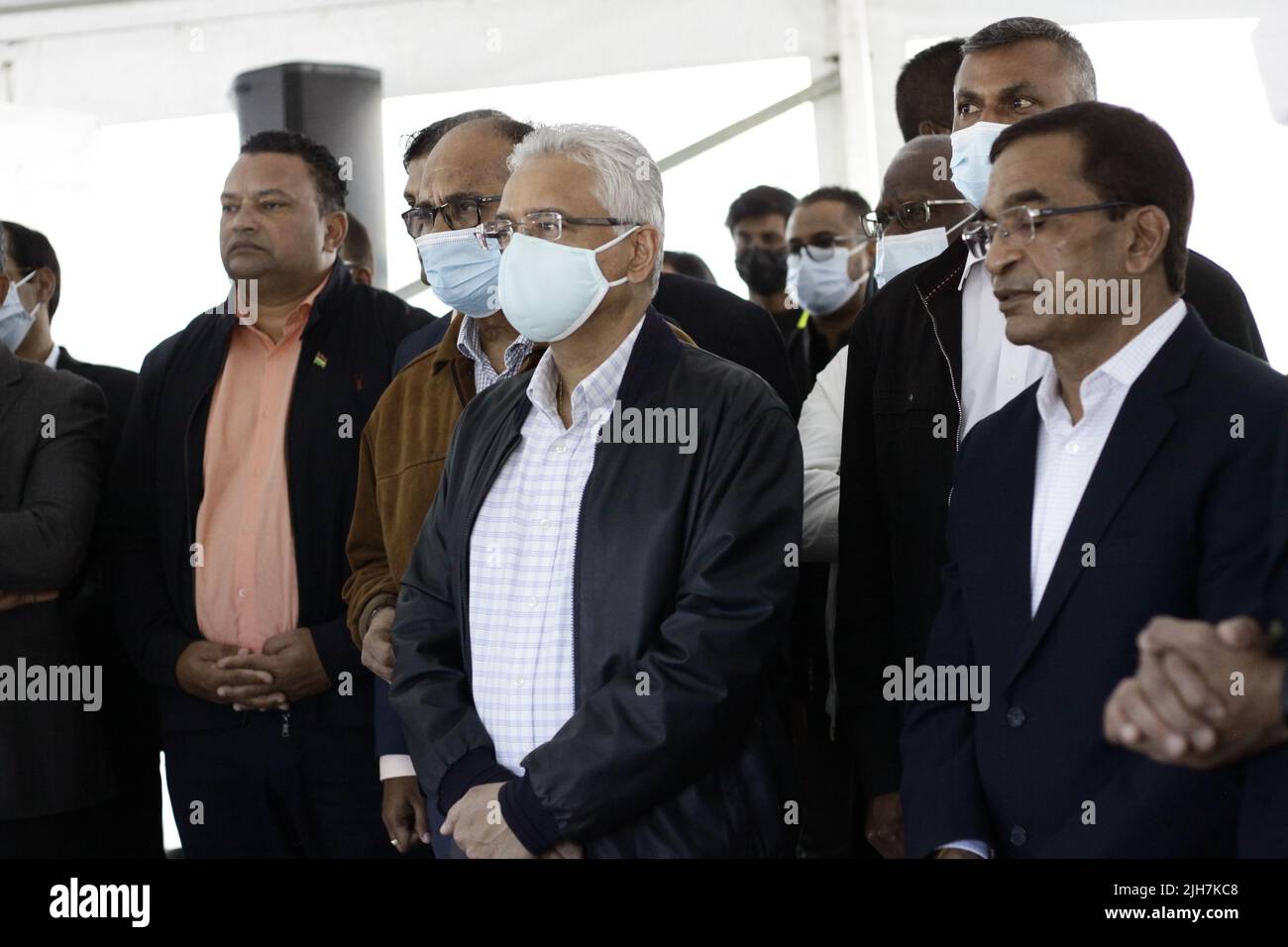 Site visit this morning at Curepipe with the Minister of Land Transport ...