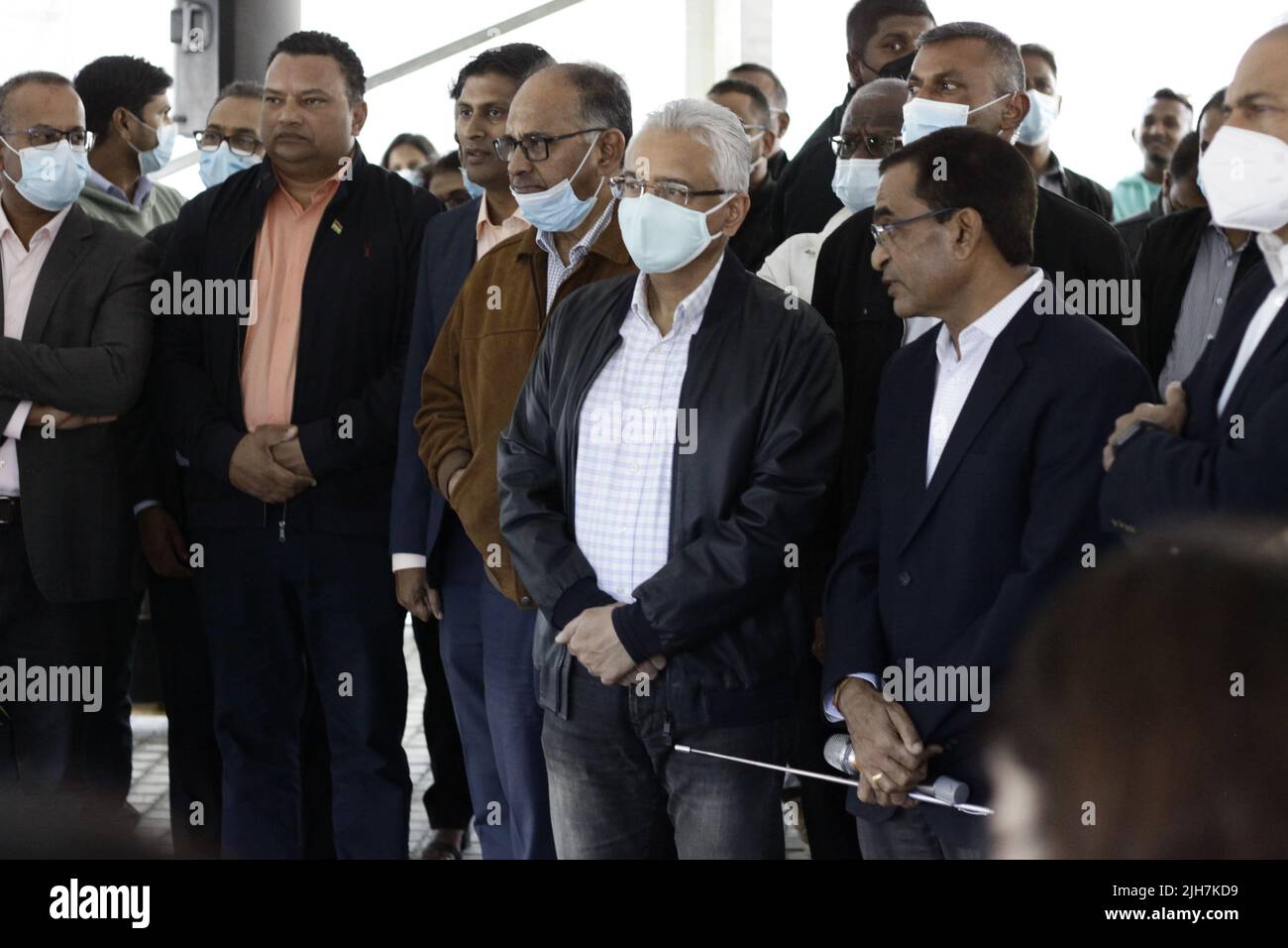 Site visit this morning at Curepipe with the Minister of Land Transport ...